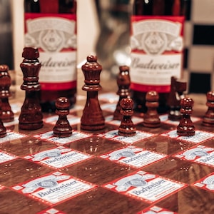 Budweiser Inspired DIY Chess Board - Etsy