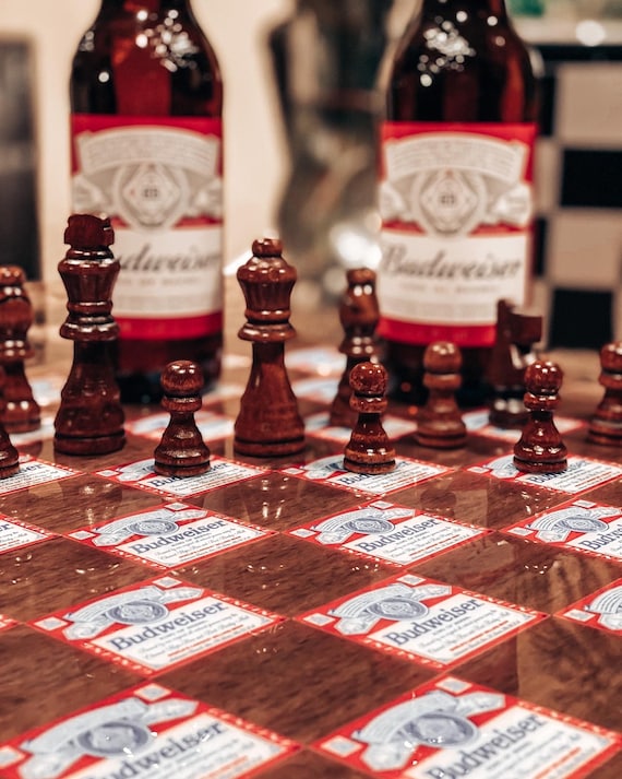 Budweiser Inspired DIY Chess Board - Etsy