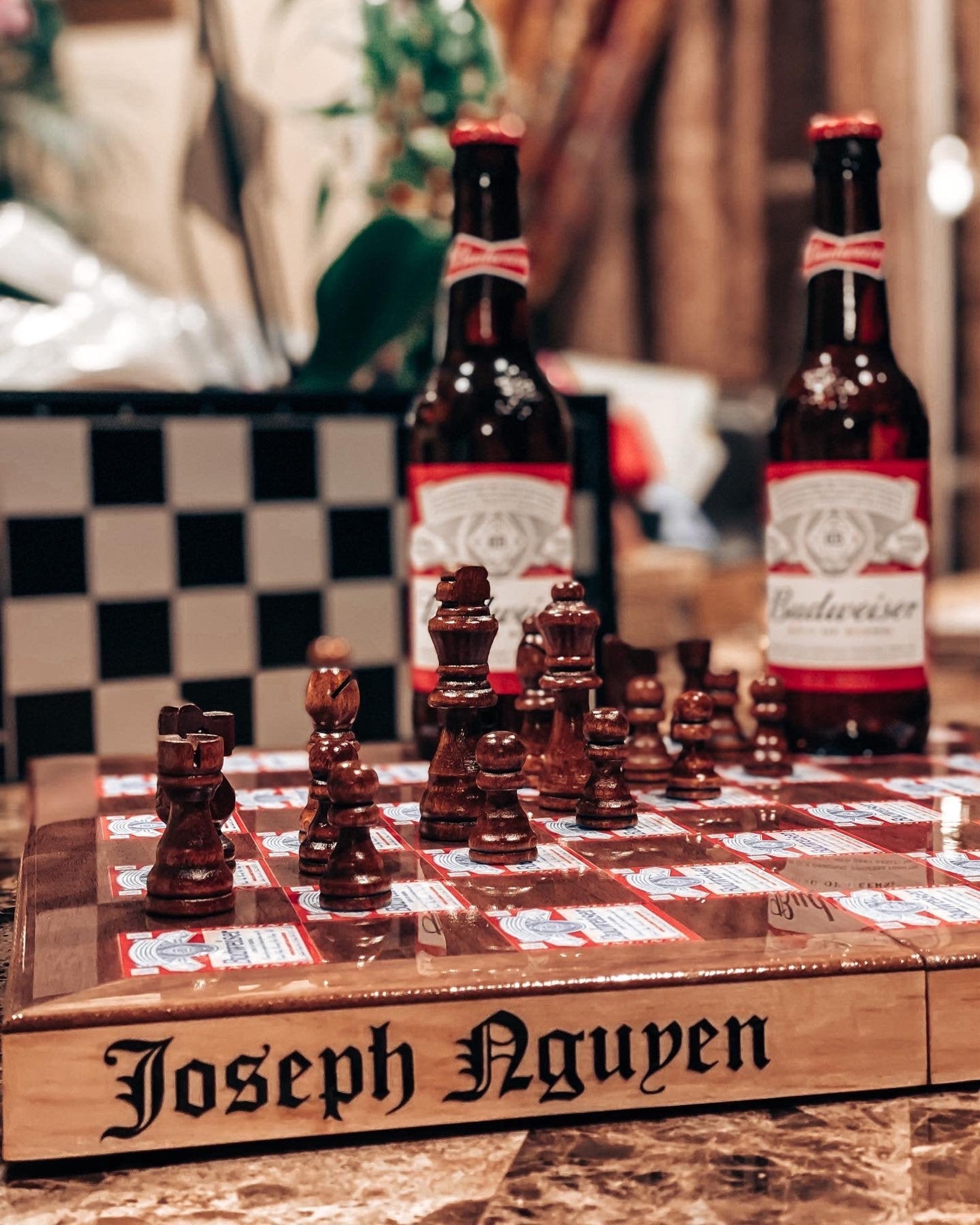 Budweiser Inspired DIY Chess Board - Etsy