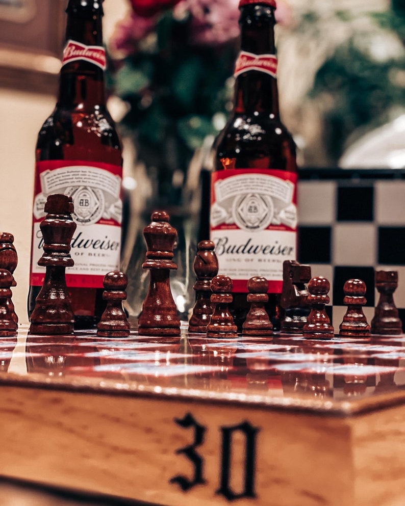 Budweiser Inspired DIY Chess Board - Etsy