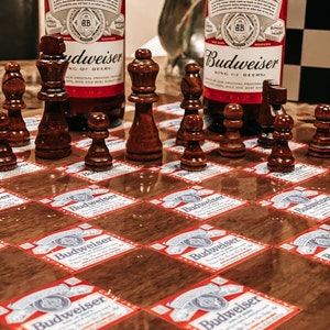 Budweiser Inspired DIY Chess Board - Etsy