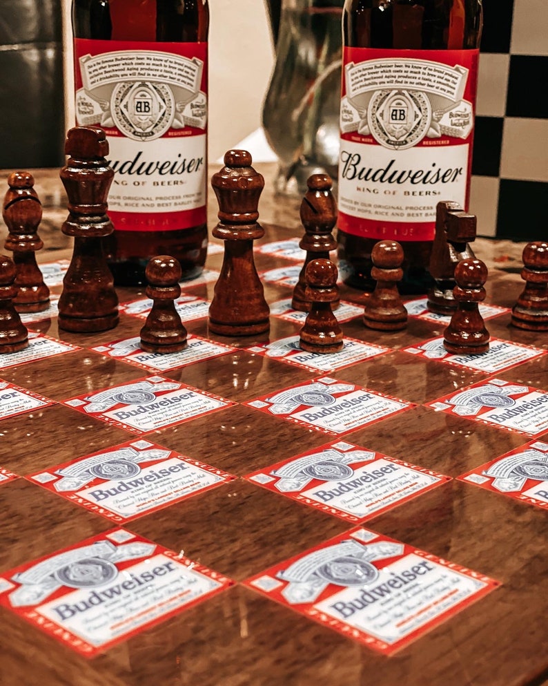 Budweiser Inspired DIY Chess Board - Etsy