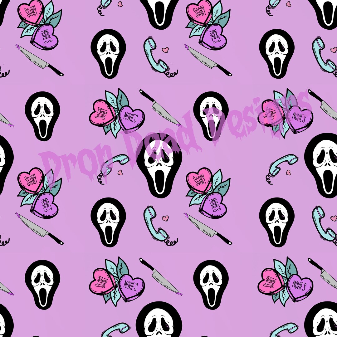 Ghostface Png, Scream Png, Pastel Goth, Halloween Seamless File, Pastel ...