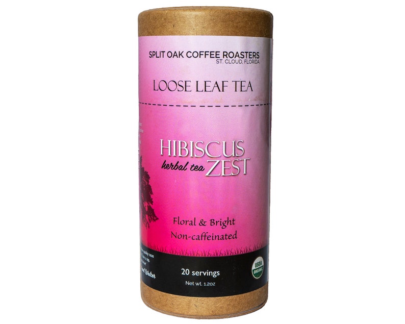 Organic Hibiscus Zest Herbal Loose Leaf Tea - Etsy