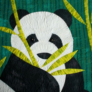 Eat, Sleep and Be Panda PDF Art Quilt Pattern, Panda Quilt Pattern ...