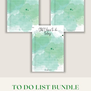Fun to Do List Funny Brain Dump Hunny Do List Digital Download, Green ...
