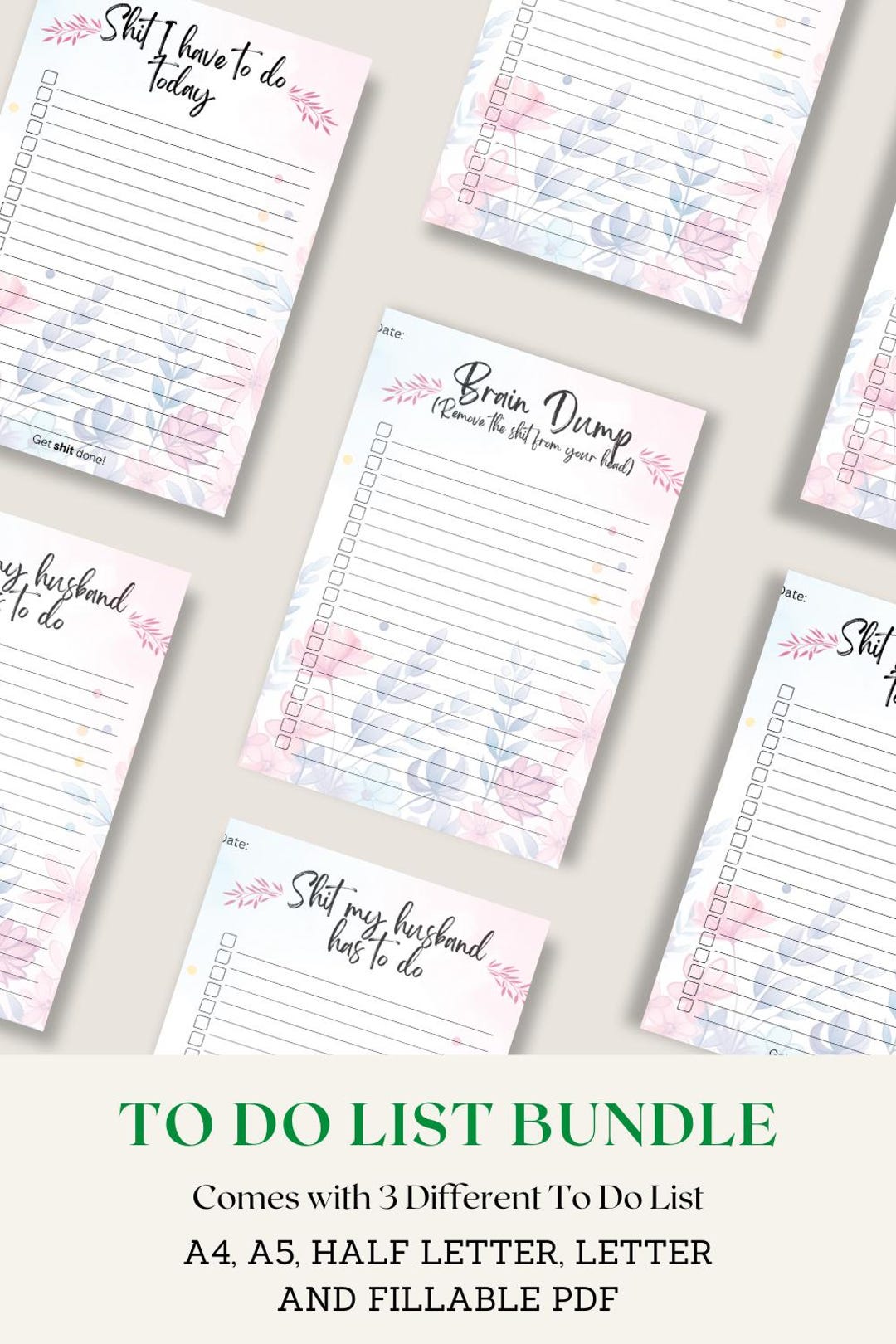 To-do List Check List Printable Digital PDF Download Digital Planner ...