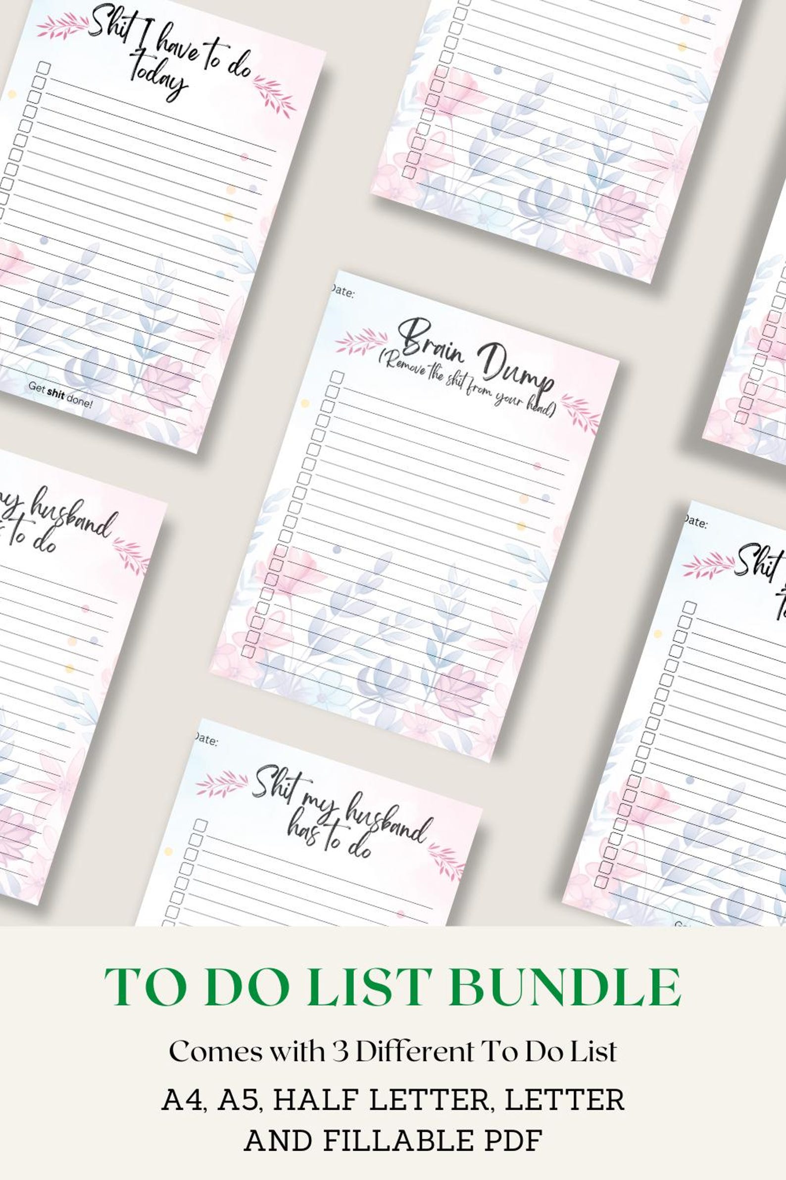 To-do List Check List Printable Digital PDF Download Digital Planner ...