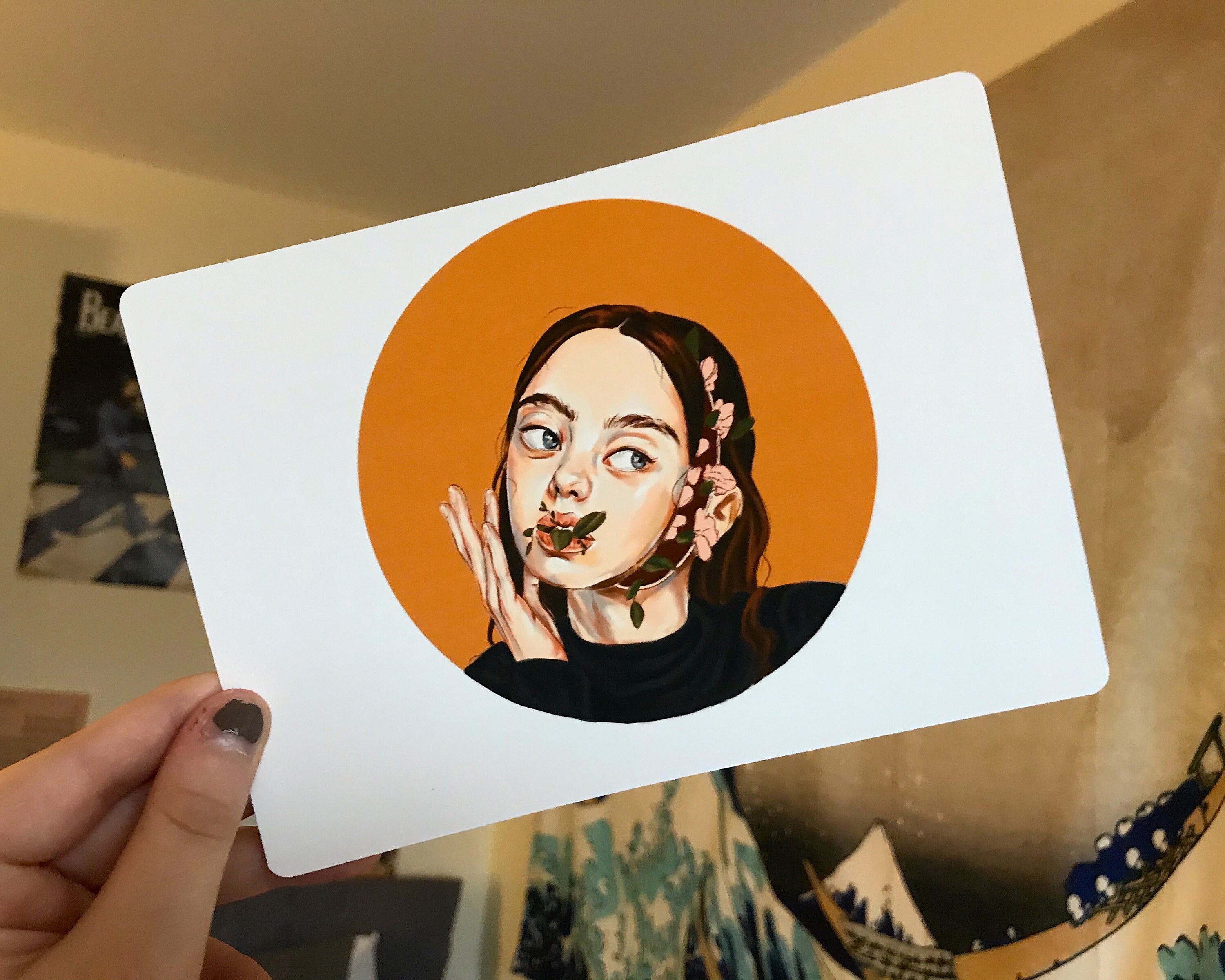 Split Face Art Print - Etsy