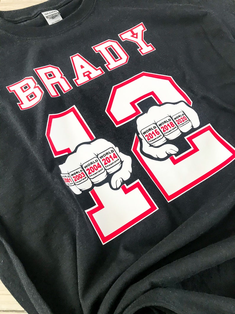 Tom Brady 7 Rings 12 NFL Football Superbowl Champion | Etsy