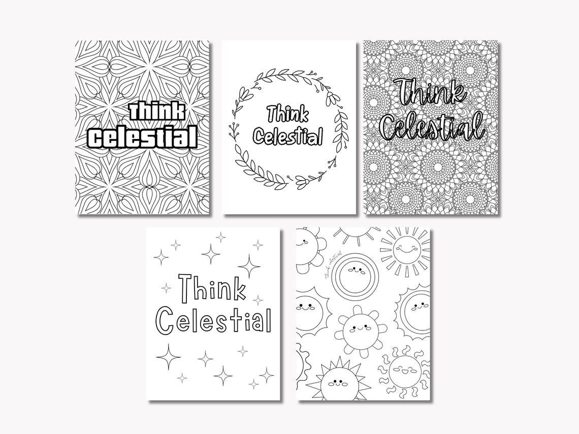 Think Celestial Coloring Pages - LDS General Conference - Digital ...