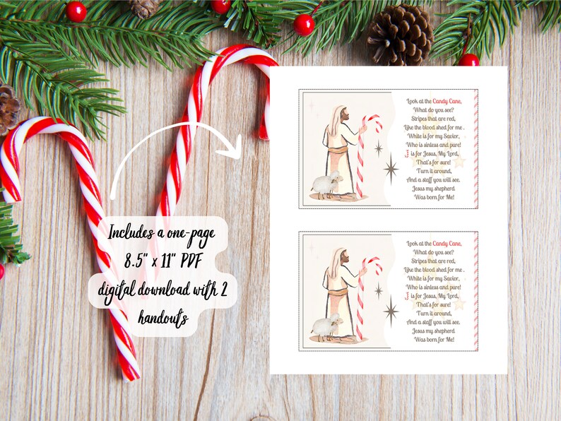 Candy Cane Legend - Printable Jesus Shepherd Candycane - Christmas ...