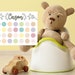 Potty Training Chart - Cute Minimal Toddler Bathroom Tracker With ...