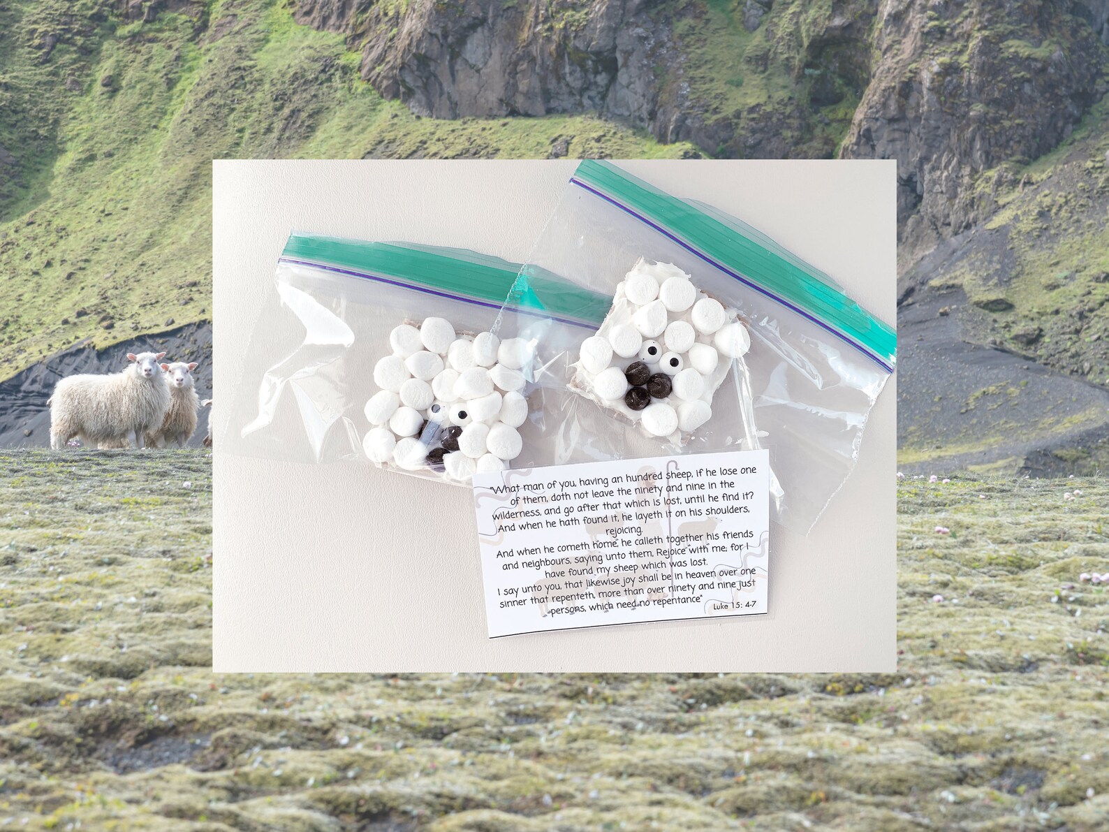 Sheep & Jesus Shepherd Craft, Luke 15, Come Follow Me Primary, Digital ...