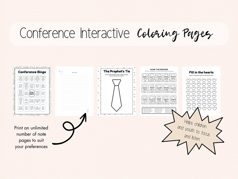 General Conference Activity Packet - Digital Download - April 2024 ...