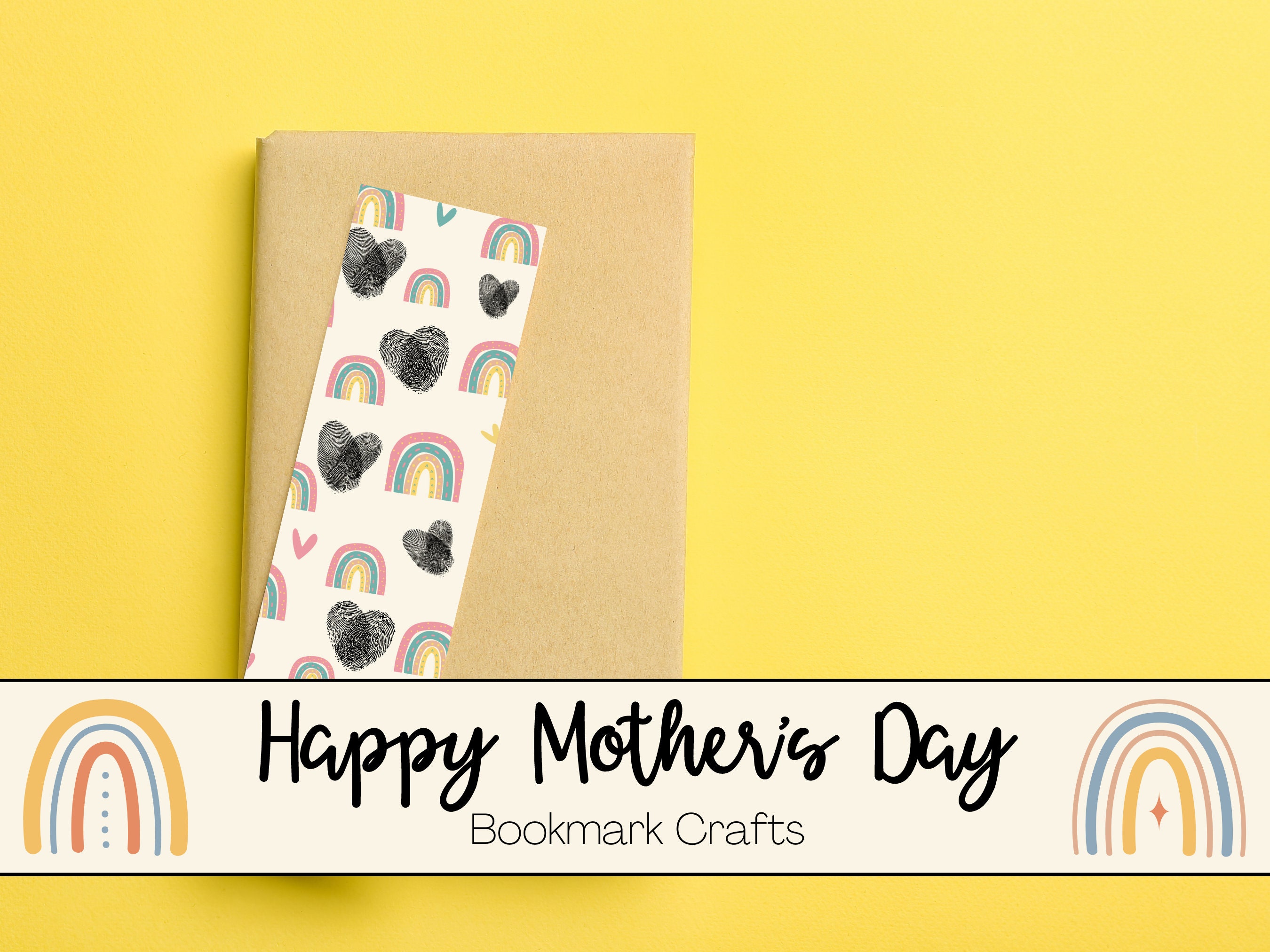 Mother's Day Fingerprint Bookmarks, Digital Download - Etsy