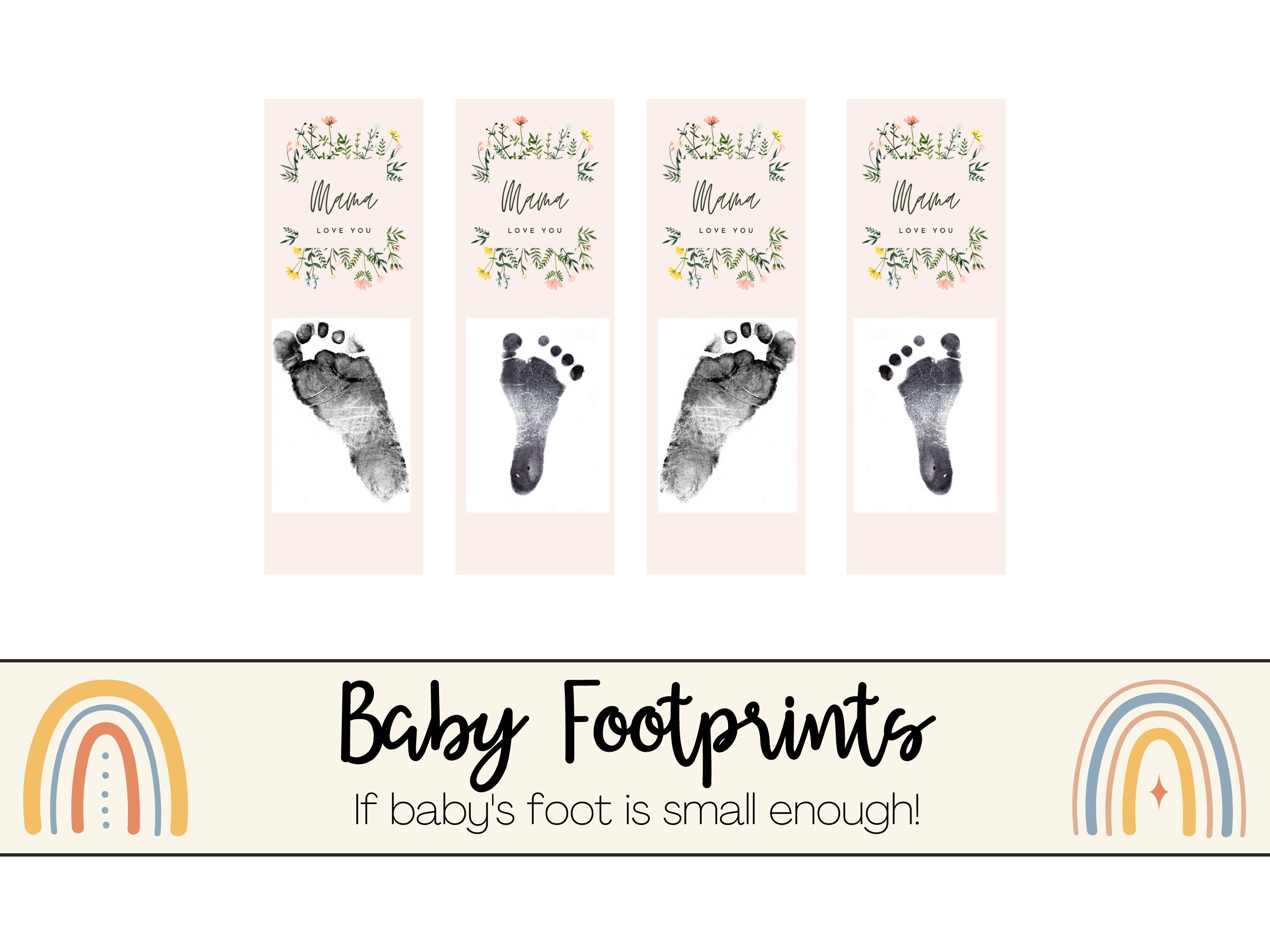 Mother's Day Fingerprint Bookmarks, Digital Download - Etsy
