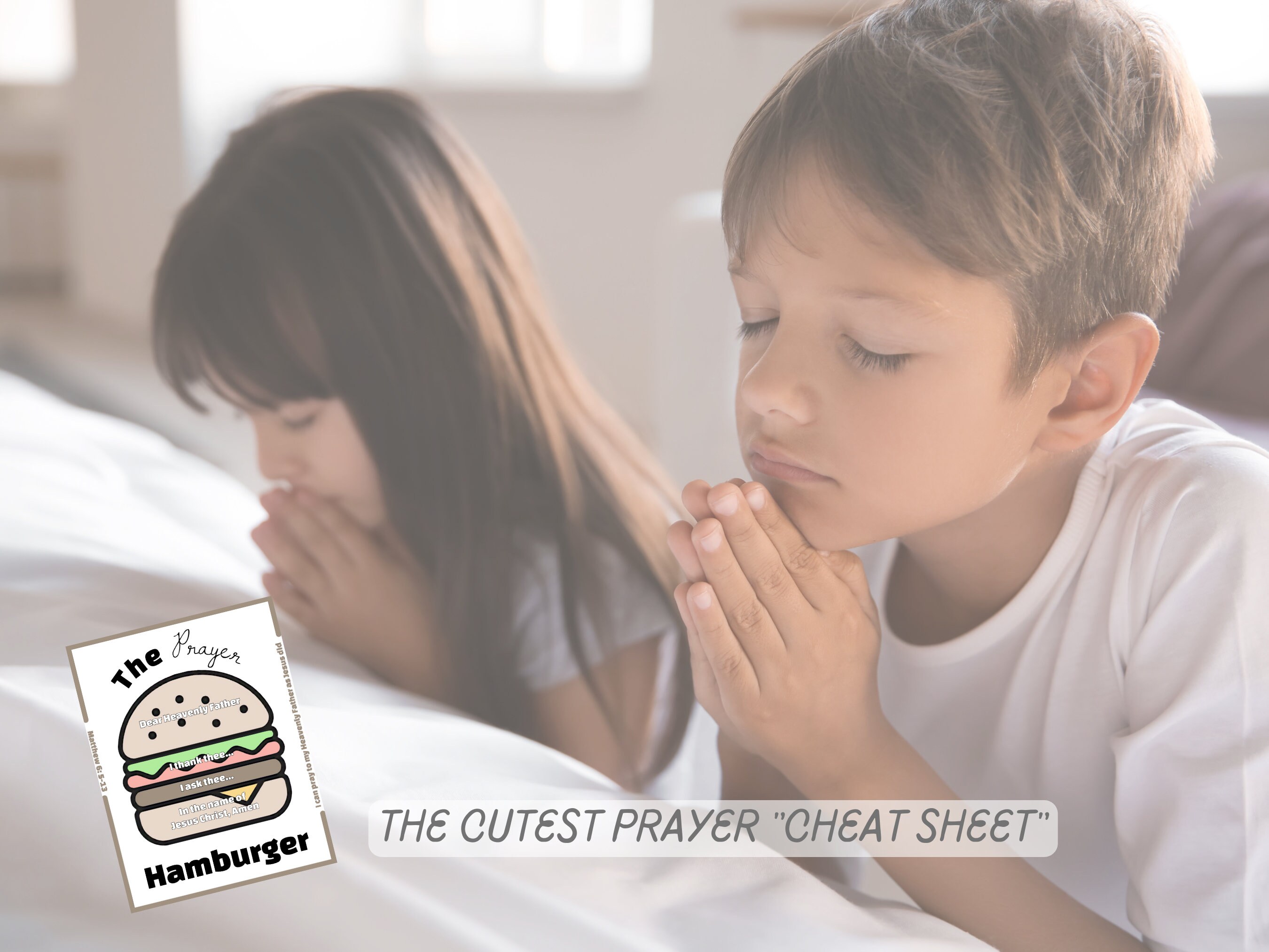 Prayer Hamburger Handout & Teaching Aid - Bite Into Prayer - LDS Come ...