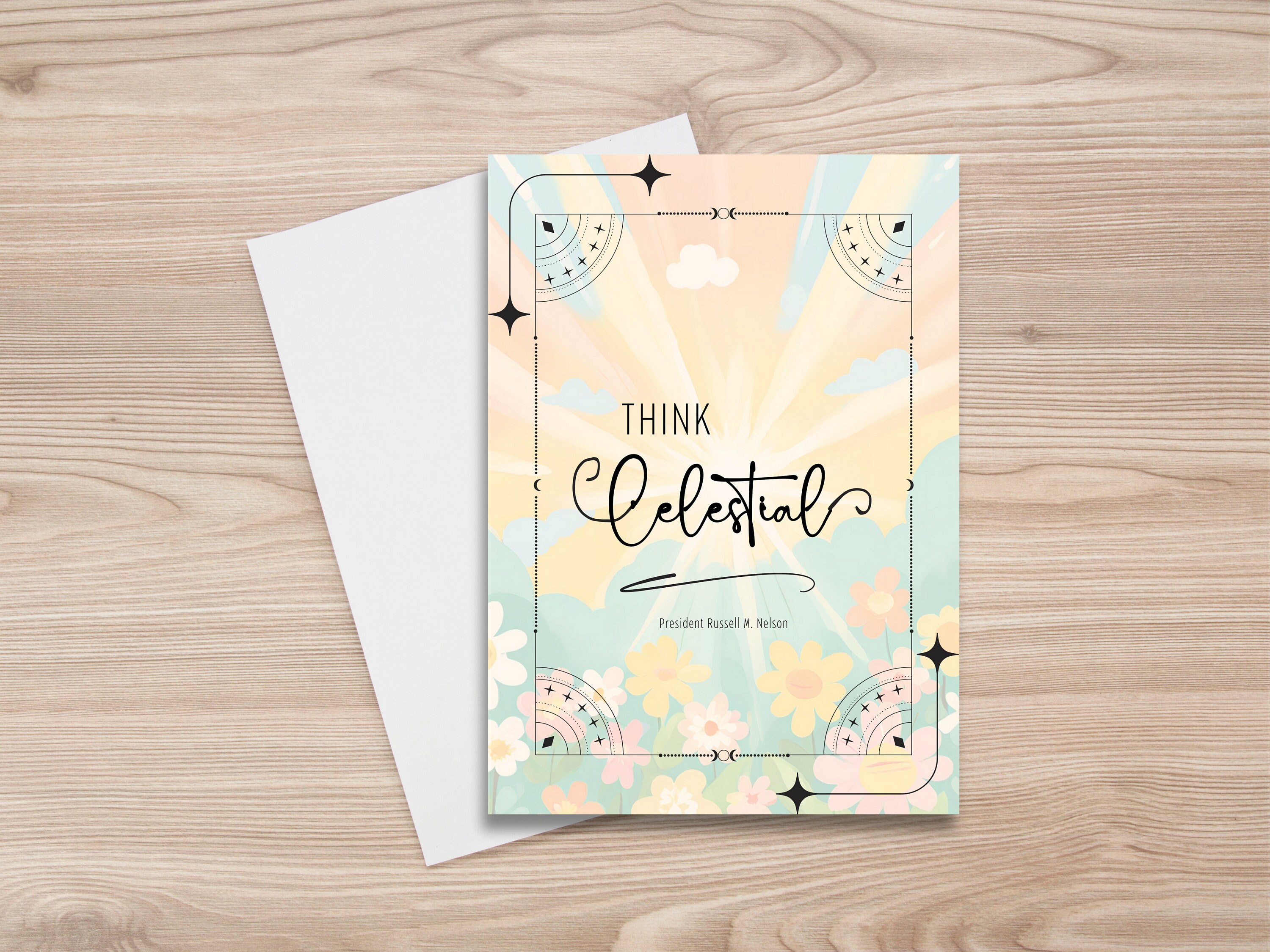 Cute Think Celestial LDS Quote Printable Home Decor Handout Digital ...