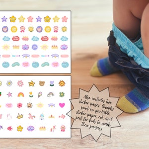 Potty Training Chart - Cute Minimal Toddler Bathroom Tracker With ...