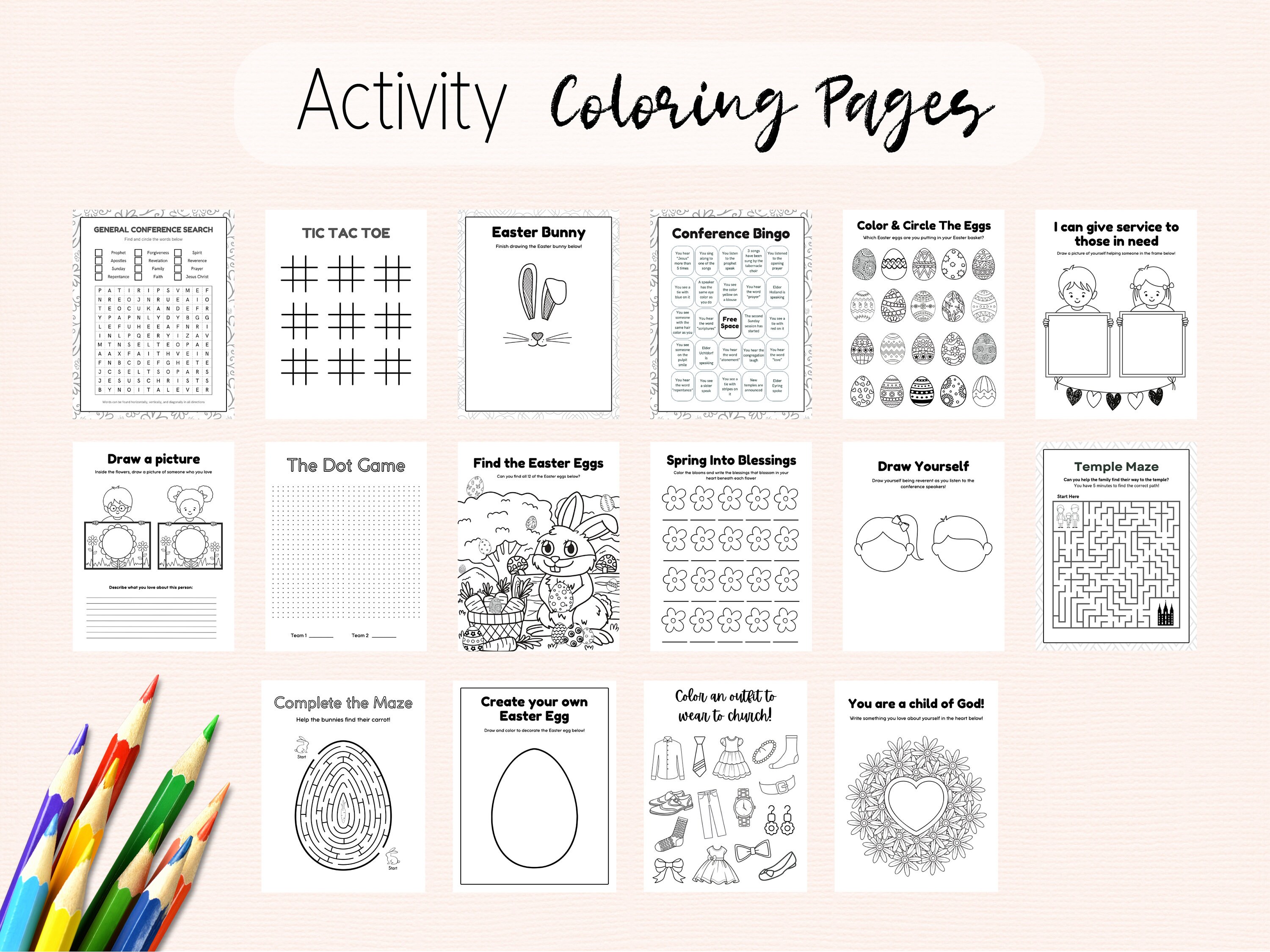 General Conference Activity Packet - Digital Download - April 2024 ...