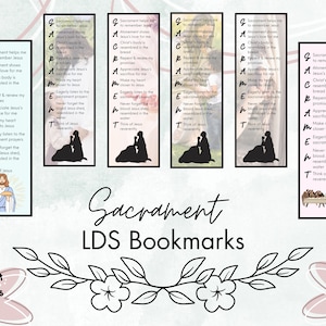 Sacrament Acronym Bookmarks - Remembering Jesus - Primary Handouts ...