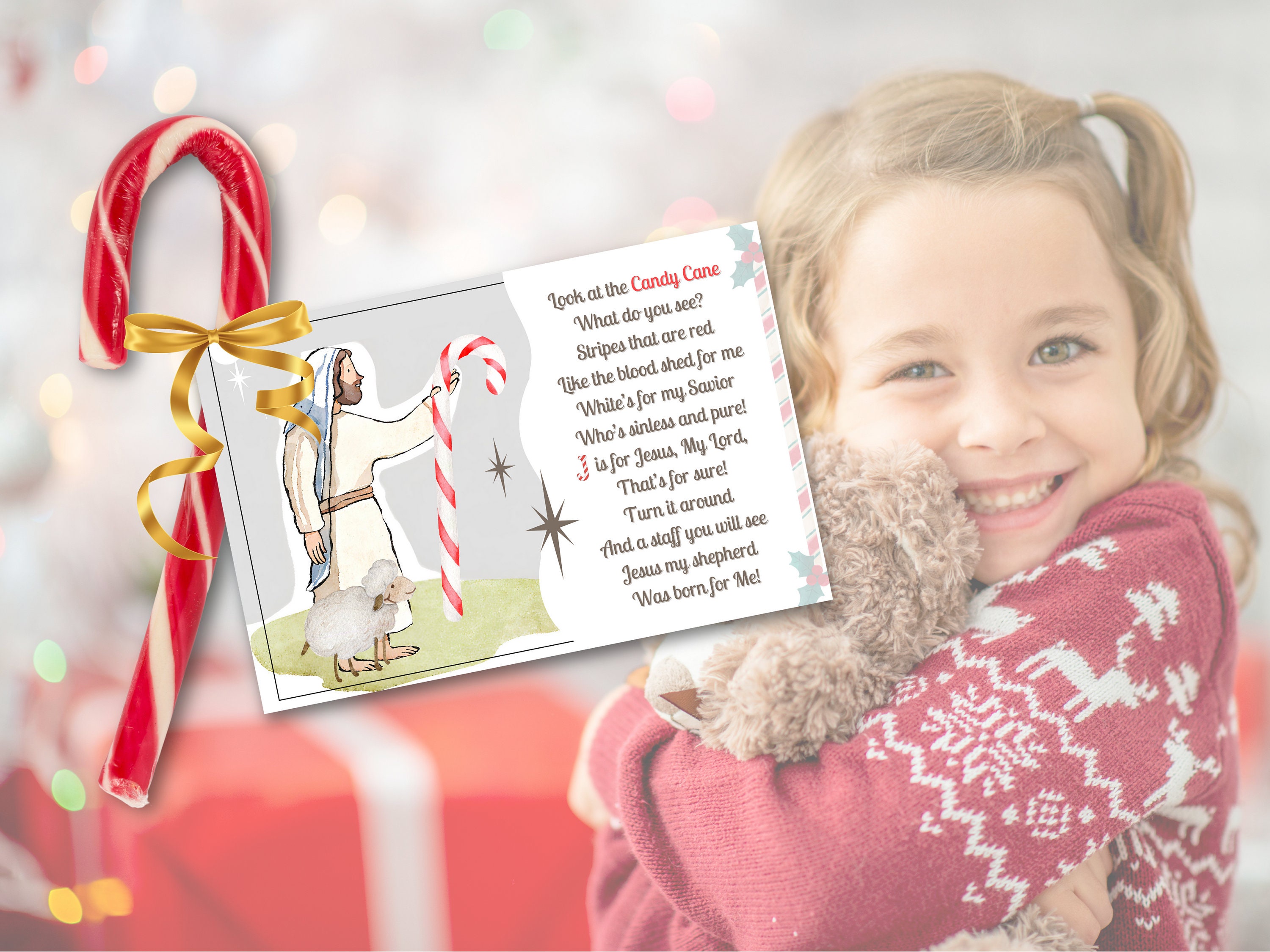 Candy Cane Legend - Printable Jesus Shepherd Candycane - Christmas ...