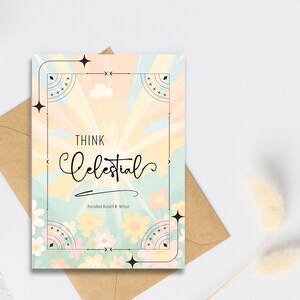 Cute Think Celestial LDS Quote - Printable - Home Decor - Handout ...