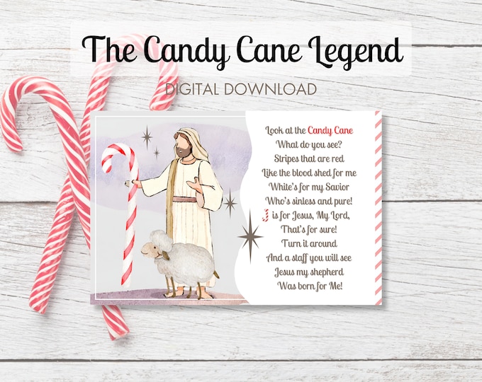 CANDY CANE Mini Unit Study, Christmas Printable Worksheets, Homeschool ...