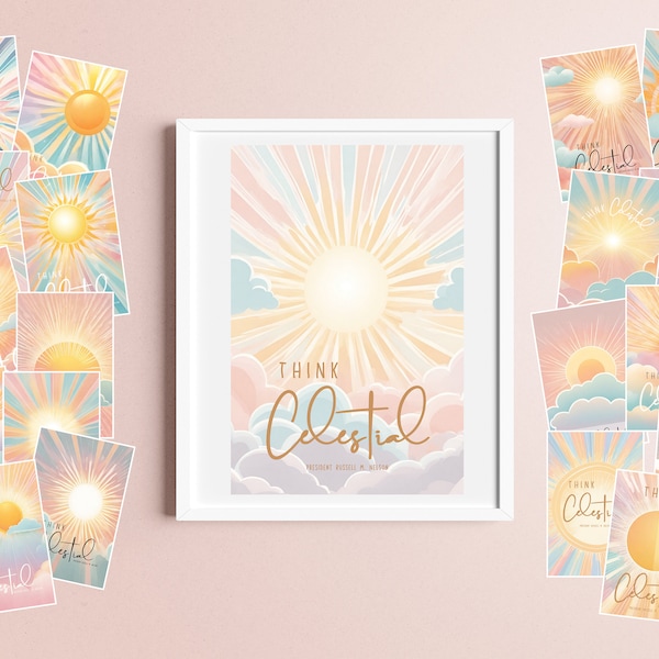 Think Celestial Print - Etsy