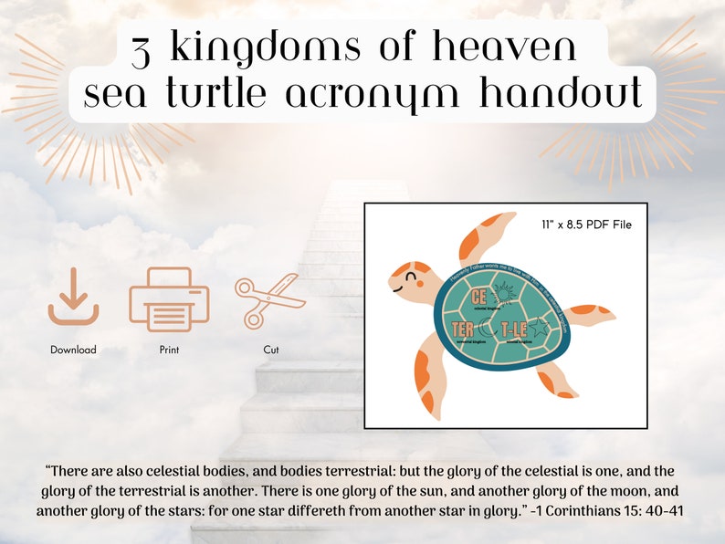 3 Kingdoms of Heaven Handout Primary Digital Download 3 - Etsy
