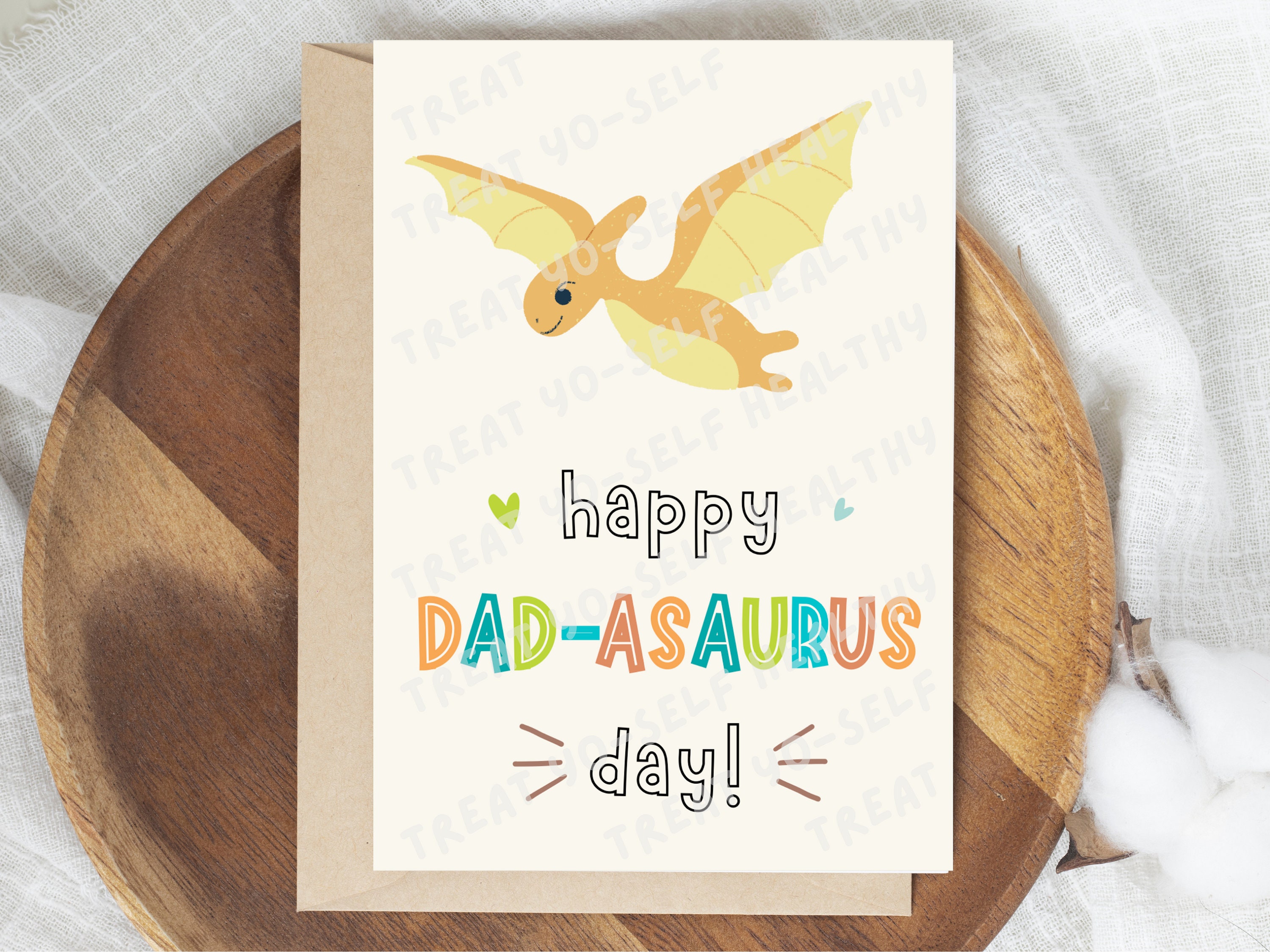 Father's Day Card Dad-asaurus Dinosaur-themed Greeting Card Digital ...