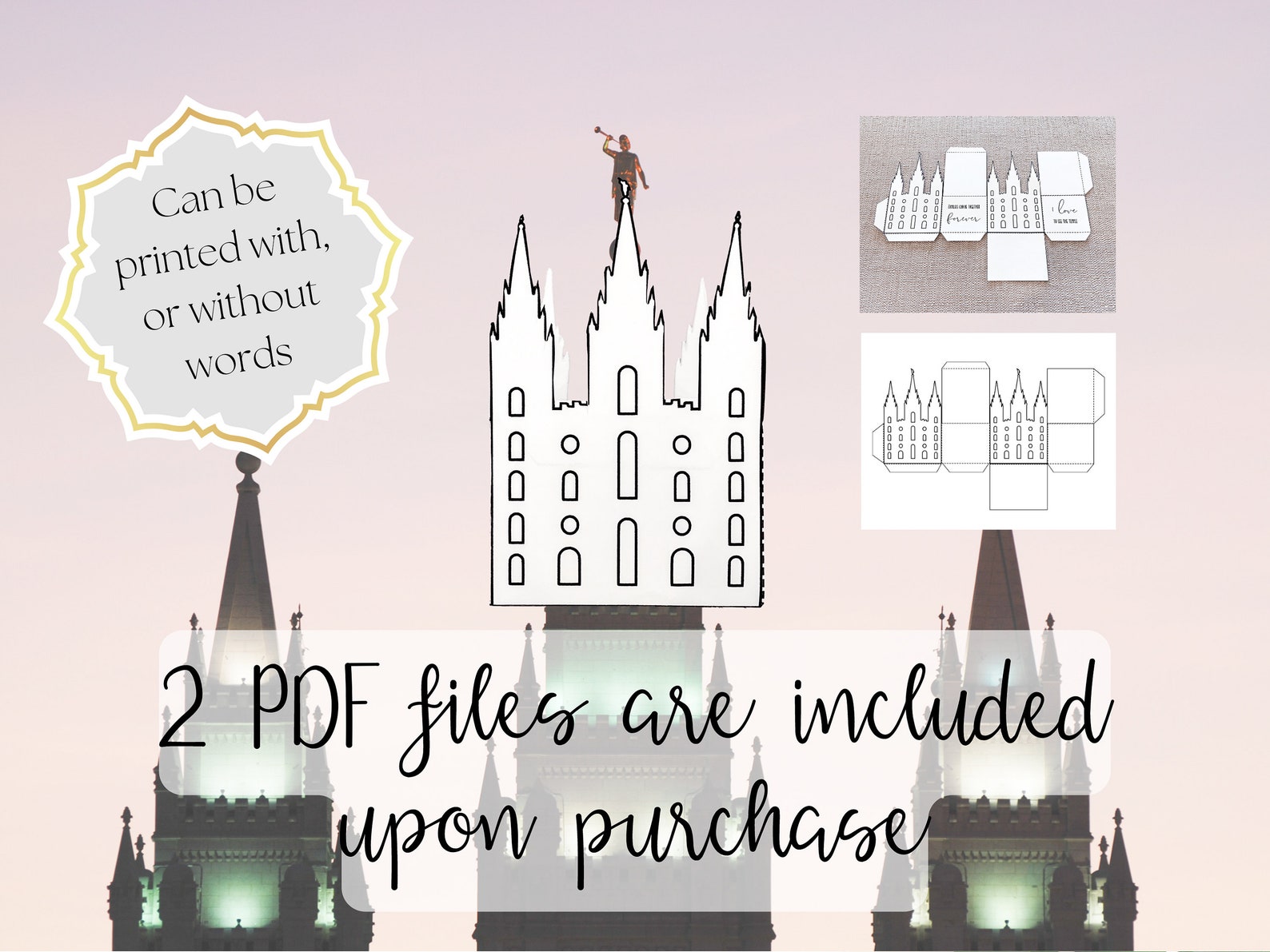 LDS Temple Paper Craft, Digital Download - Etsy