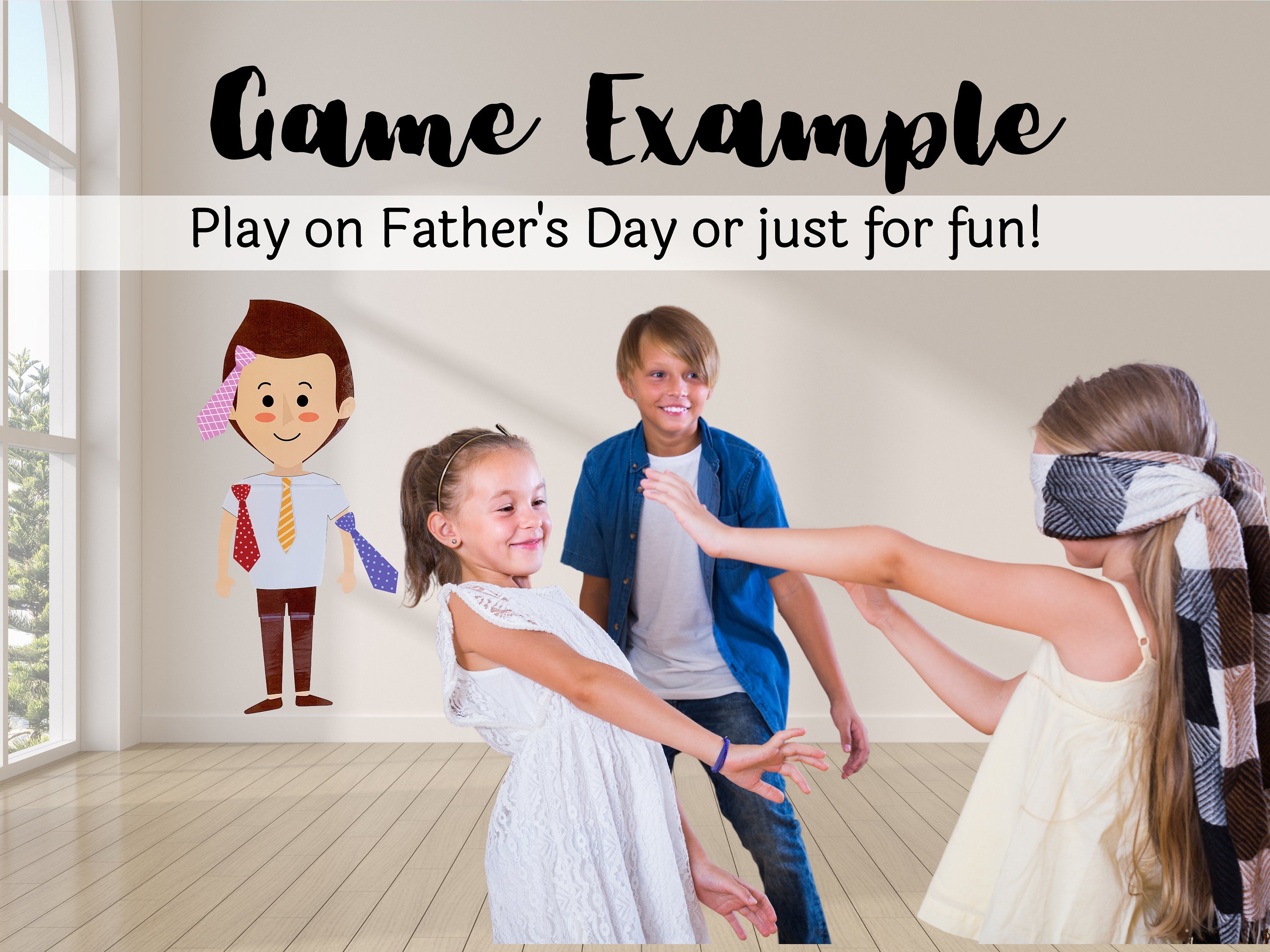 Pin the Tie on Dad Game, Digital Download - Etsy