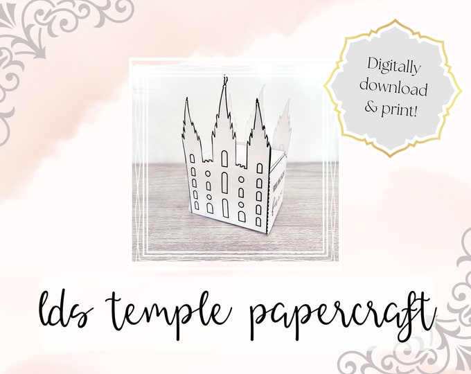 LDS Temple Cutout Activity | Build a Temple | Primary Activity | LDS ...