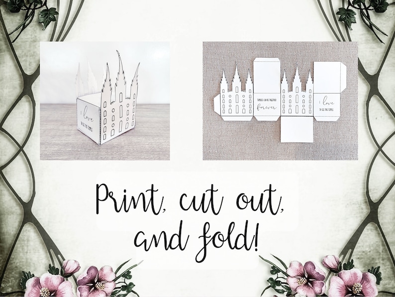 LDS Temple Paper Craft, Digital Download - Etsy