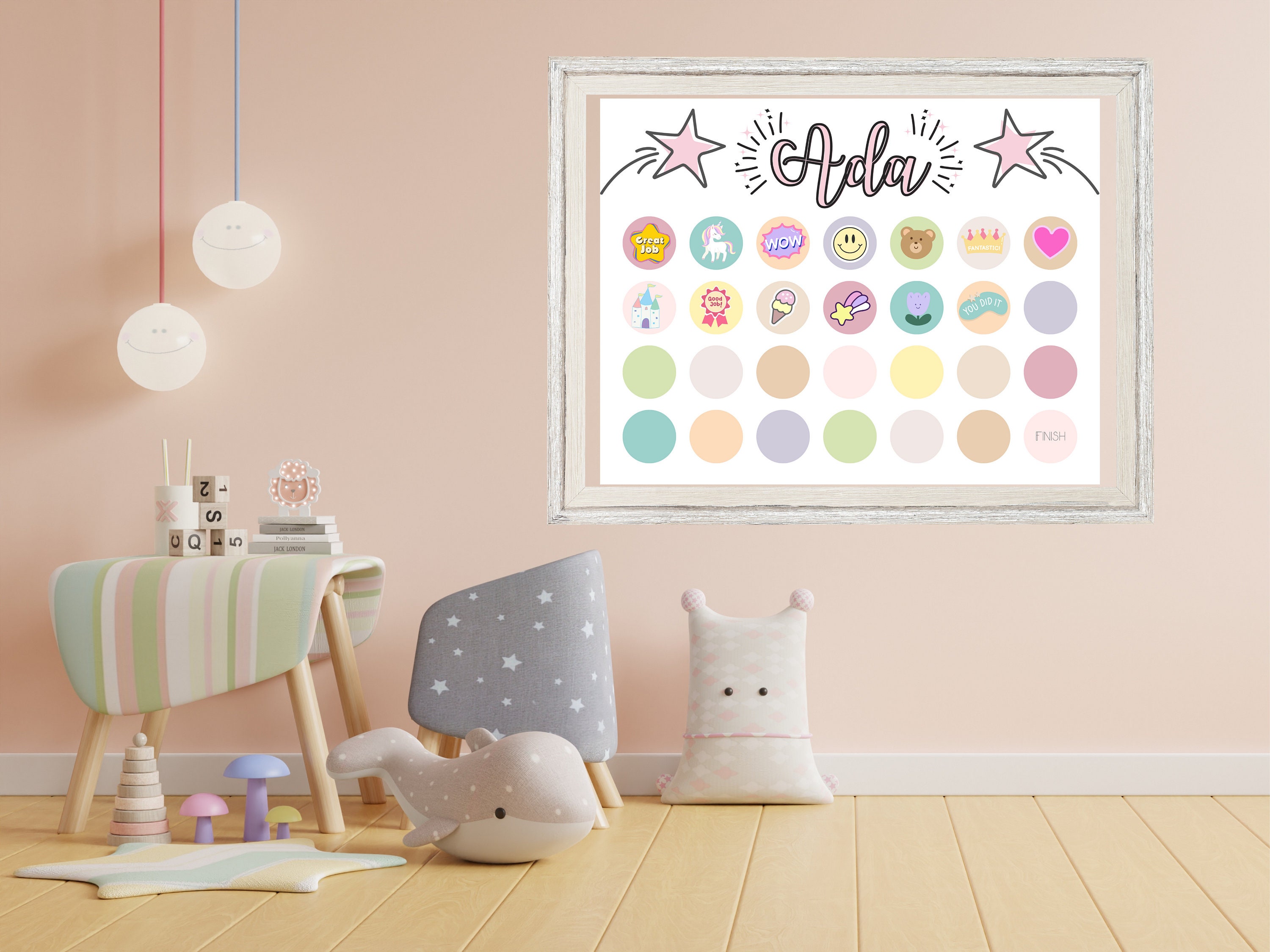 Potty Training Chart - Cute Minimal Toddler Bathroom Tracker With ...