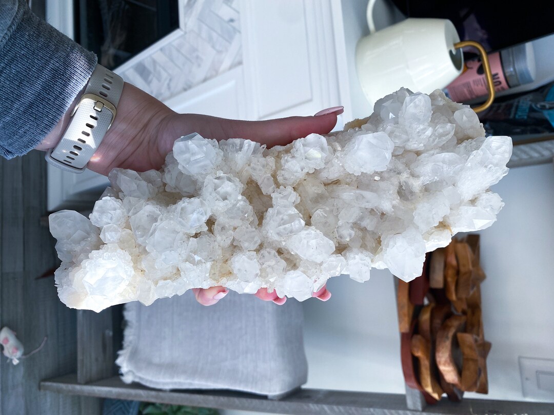 BIG, BEAUTIFUL Clear Quartz Pineapple Quartz Cluster Slab - Harmony ...