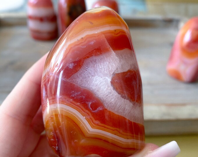 GROUNDING Carnelian Free Form - Courage Crystal - Strength - Protection ...