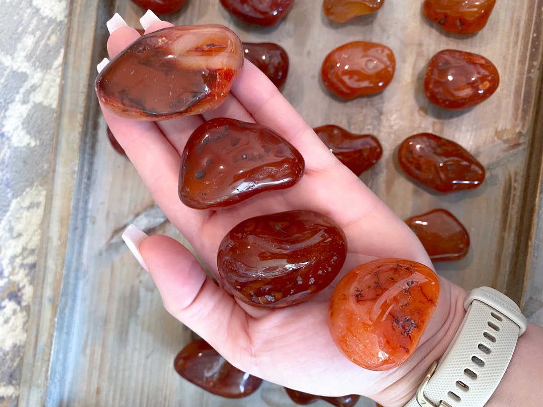 You Choose: Carnelian Pebble - Courage Crystal - Strength - Protection ...