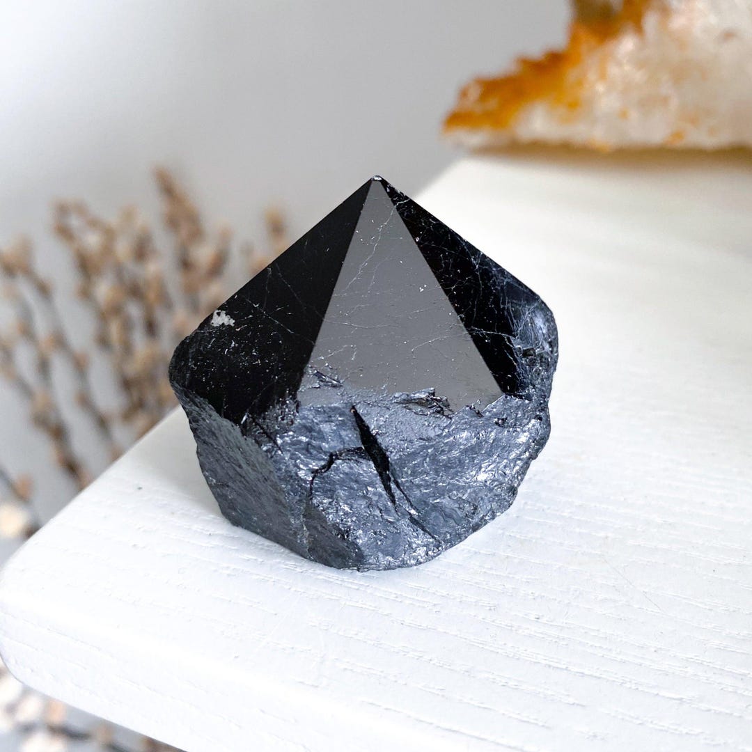 Black Tourmaline Top Polish Point #6 - Healing Stone - Protection ...