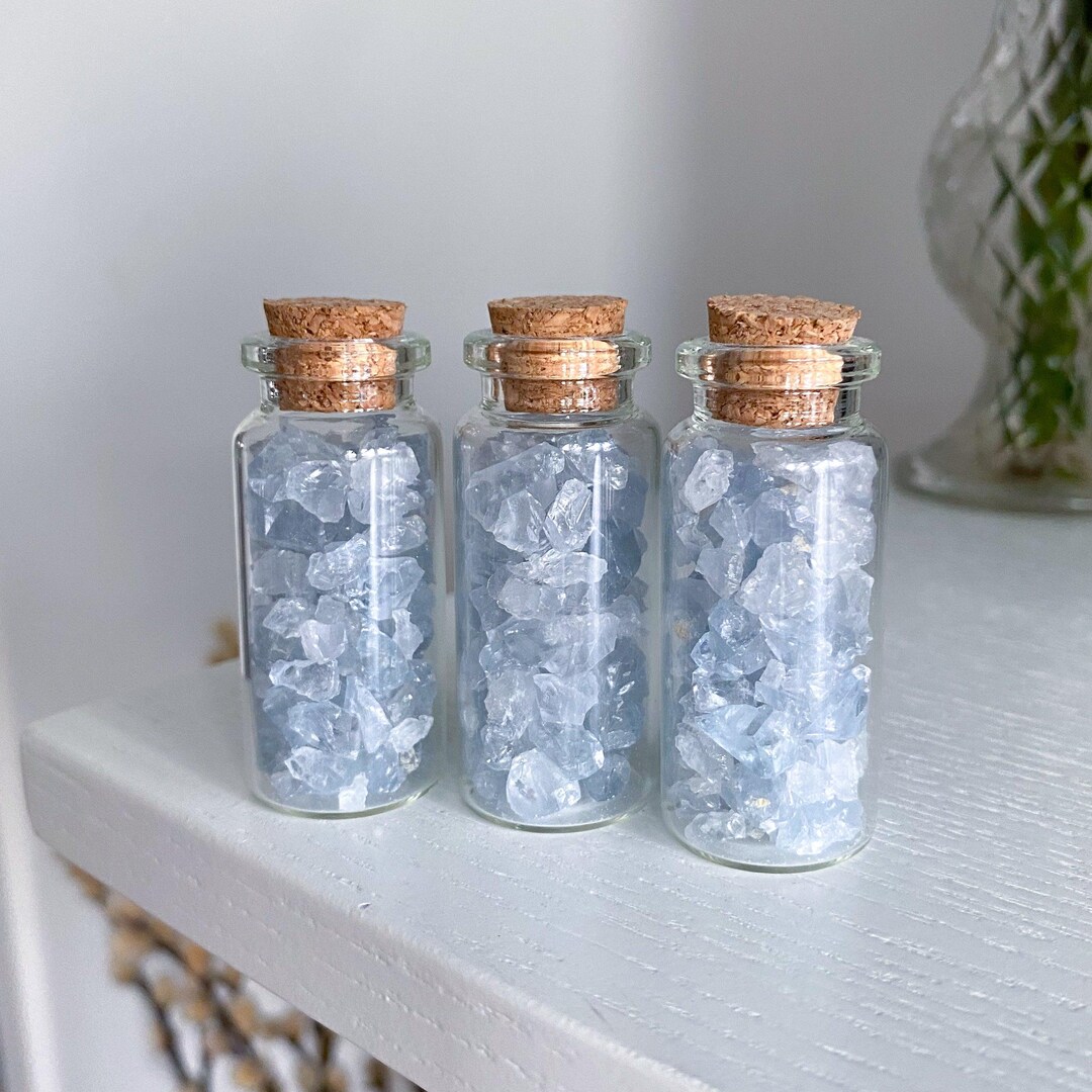 Celestite Altar Bottle - Angel Crystal - Healing - Psychic Powers ...