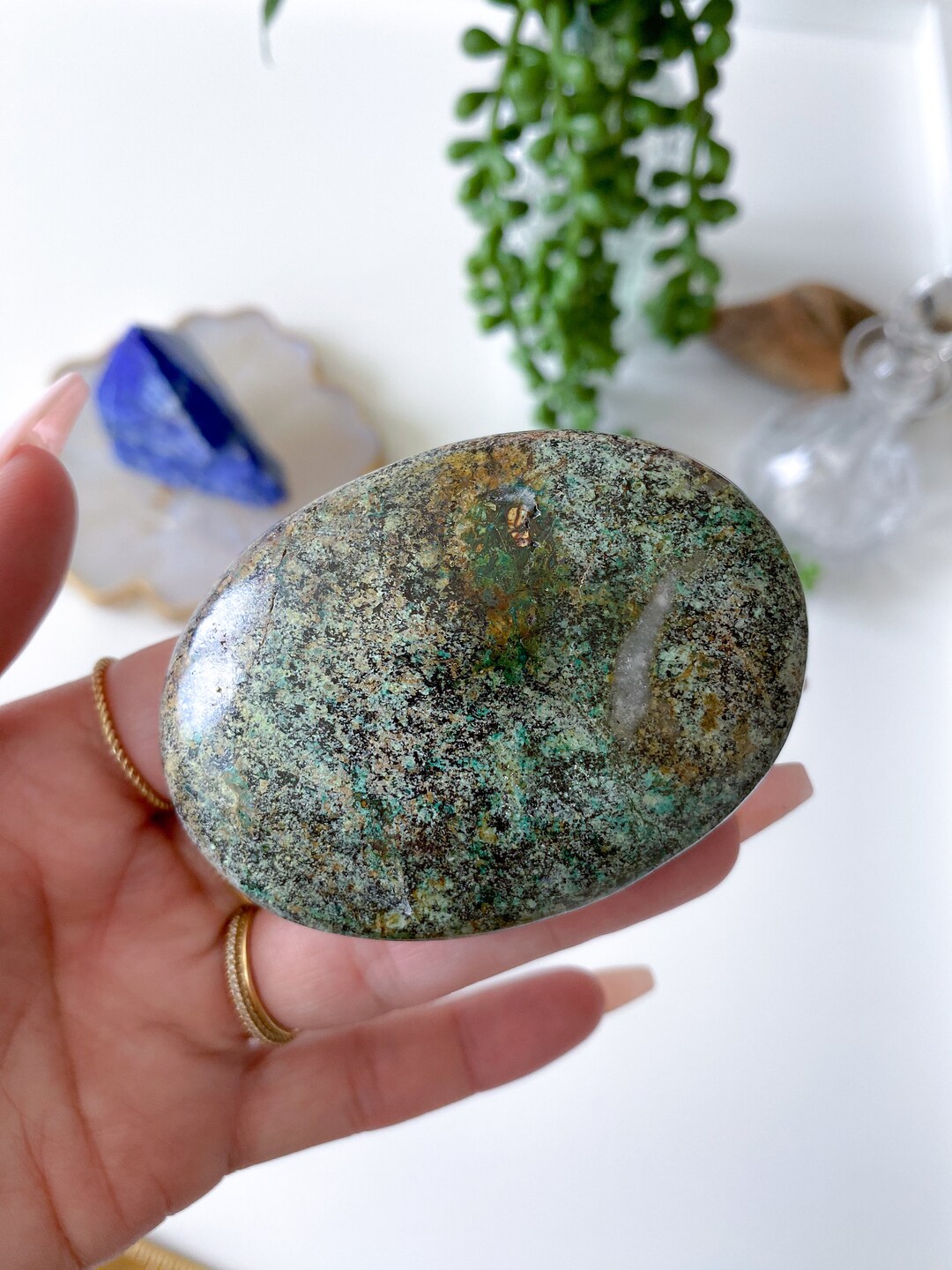 African Turquoise Palm Stone - Aligns All the Chakras - Select Your ...