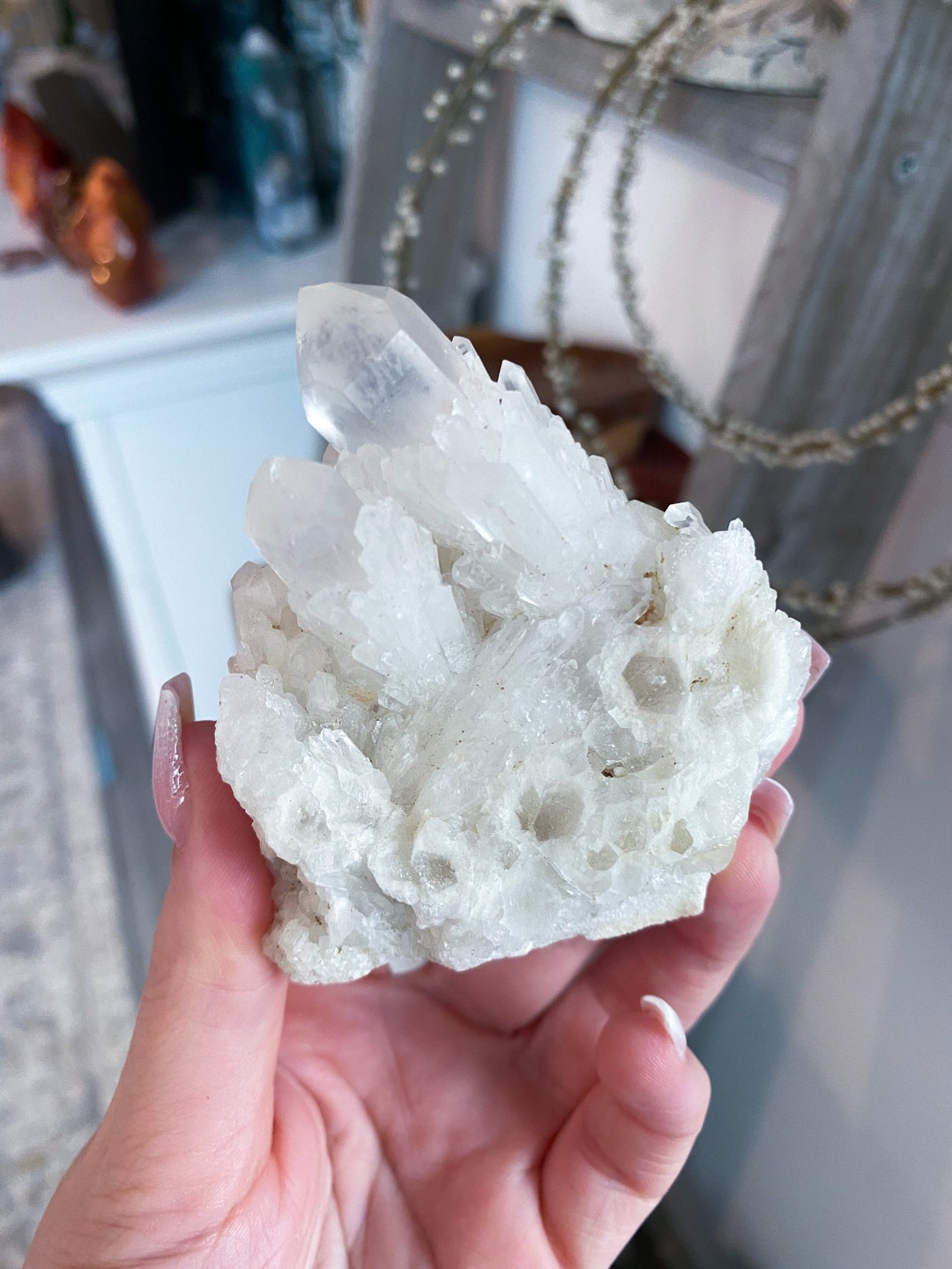 Celestial Quartz Pineapple Quartz Cluster Harmony - Etsy