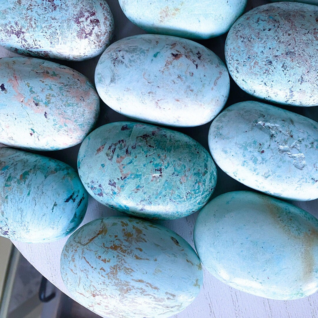 You Pick: Turquoise Palm Stone | Aligns All Chakras - Etsy