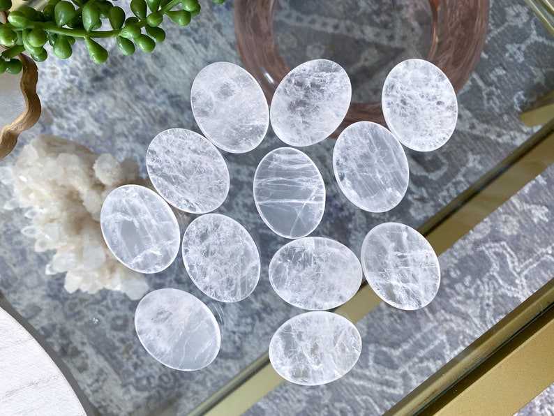 Jumbo Clear Quartz Worry Stone - Magic Stone - Harmony - Healing ...