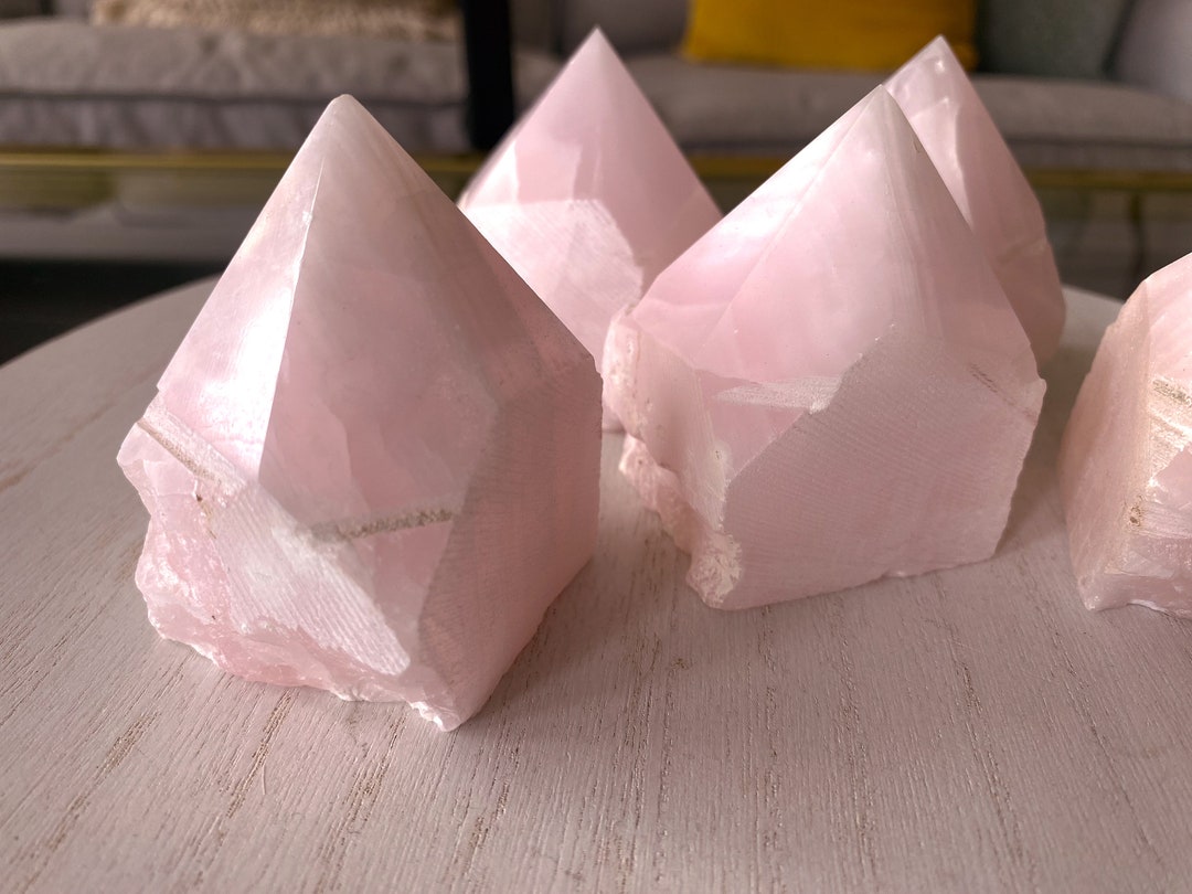 Pink Calcite Top Polish Point - Divine Love - Inner Child - Forgiveness ...