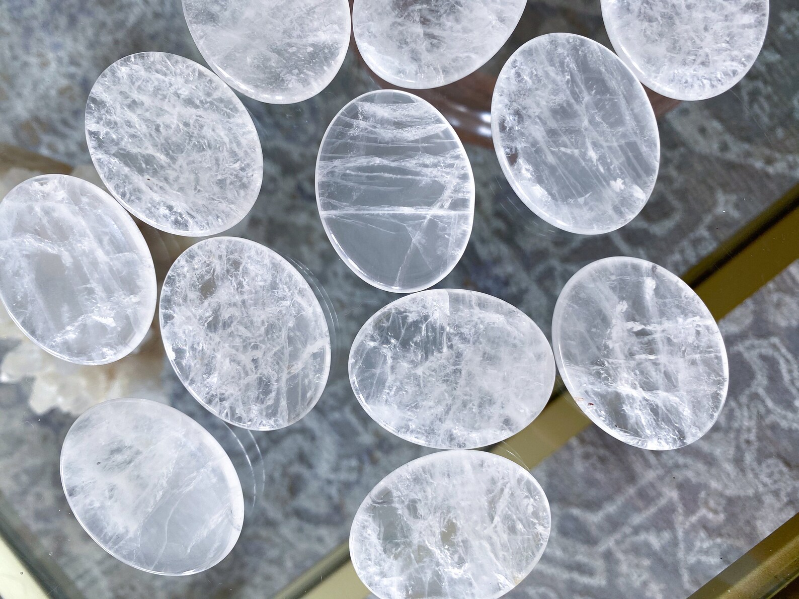 Jumbo Clear Quartz Worry Stone - Magic Stone - Harmony - Healing ...