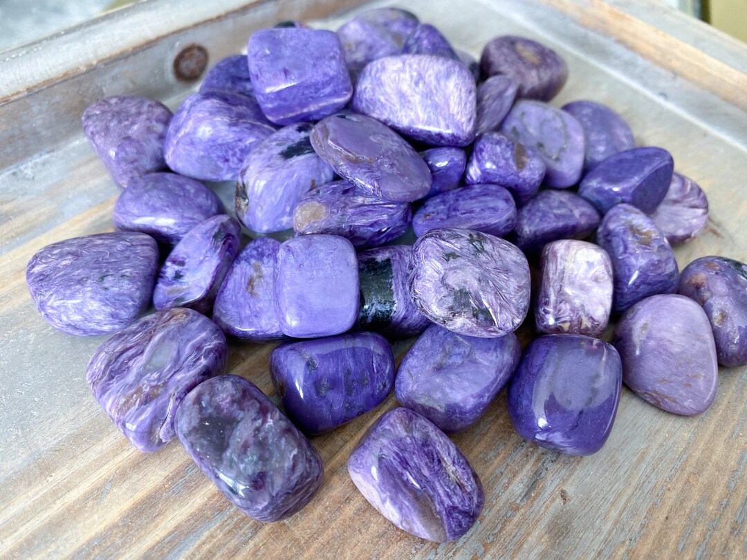 AAA QUALITY Chariote Stone Lilac Stone Cleansing Letting Go Flexibility ...