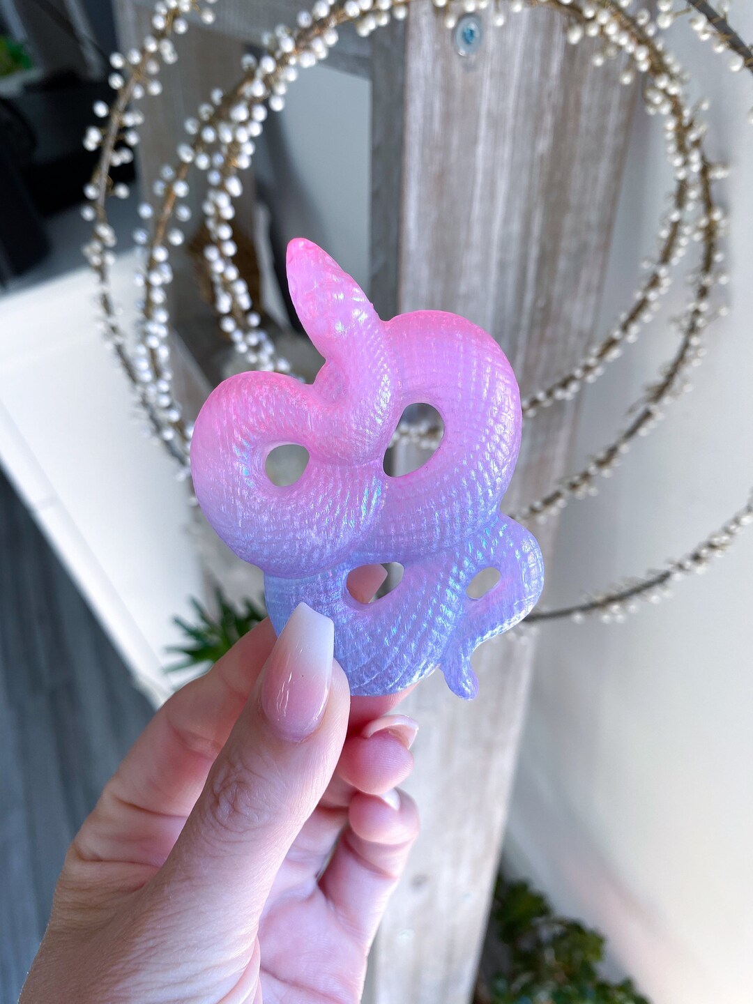 Selenite Snake Aura - Healing Crystal - Charging Stone - Meditation ...